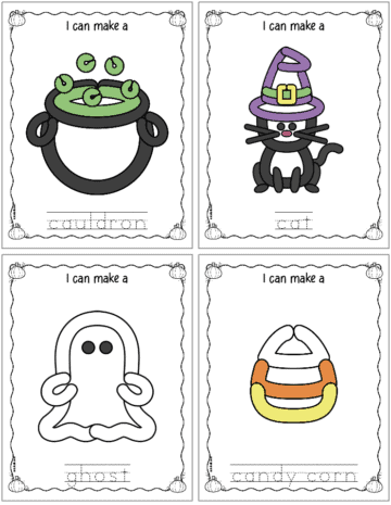 Free Printable Halloween Play Dough Mats - The Artisan Life