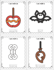 Free Printable Halloween Play Dough Mats - The Artisan Life