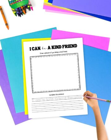 Free Printable Friendship Worksheets for Kids - The Artisan Life