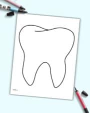 Free Printable Tooth Templates (+ writing paper!) - The Artisan Life