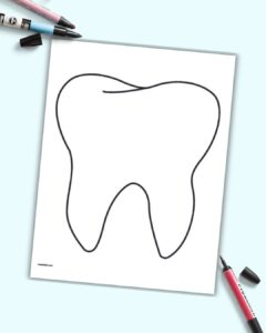 Free Printable Tooth Templates (+ writing paper!) - The Artisan Life