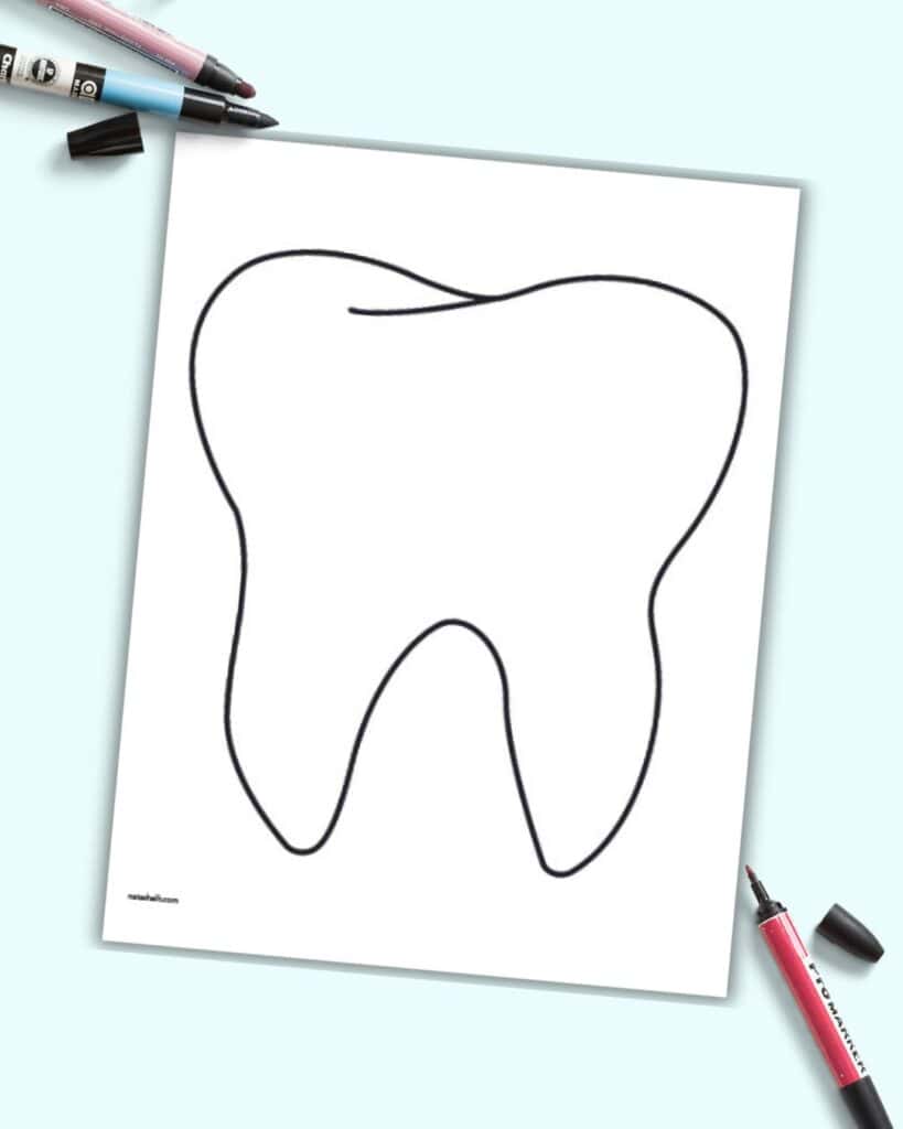 Free Printable Tooth Templates (+ writing paper!) - The Artisan Life