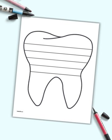 Free Printable Tooth Templates (+ writing paper!) - The Artisan Life