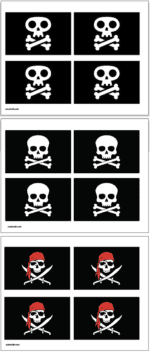 Free Printable Pirate Flags - The Artisan Life