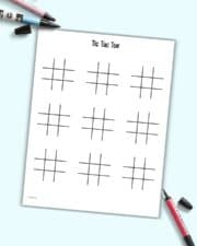 Free Printable Tic Tac Toe Board - The Artisan Life