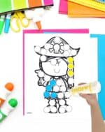 Free Printable Pirate Dot Marker Coloring Pages - The Artisan Life
