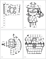 Free Printable Pirate Dot Marker Coloring Pages - The Artisan Life