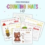 Free Printable Number Mats 1-10 - The Artisan Life