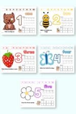 Free Printable Number Mats 1-10 - The Artisan Life