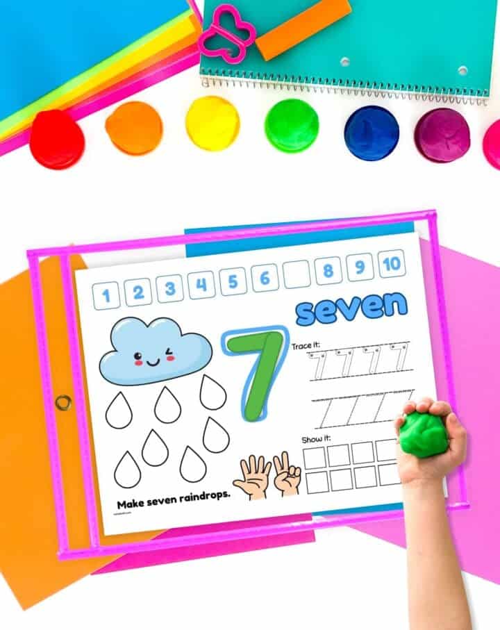 Free Printable Number Mats 1-10 - The Artisan Life