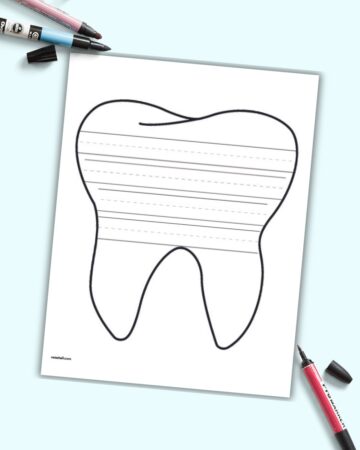 Free Printable Tooth Templates (+ writing paper!) - The Artisan Life