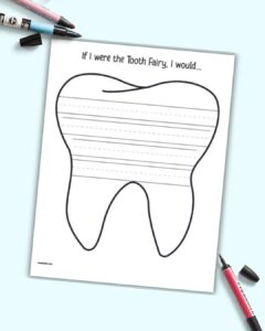 Free Printable Tooth Templates (+ writing paper!) - The Artisan Life