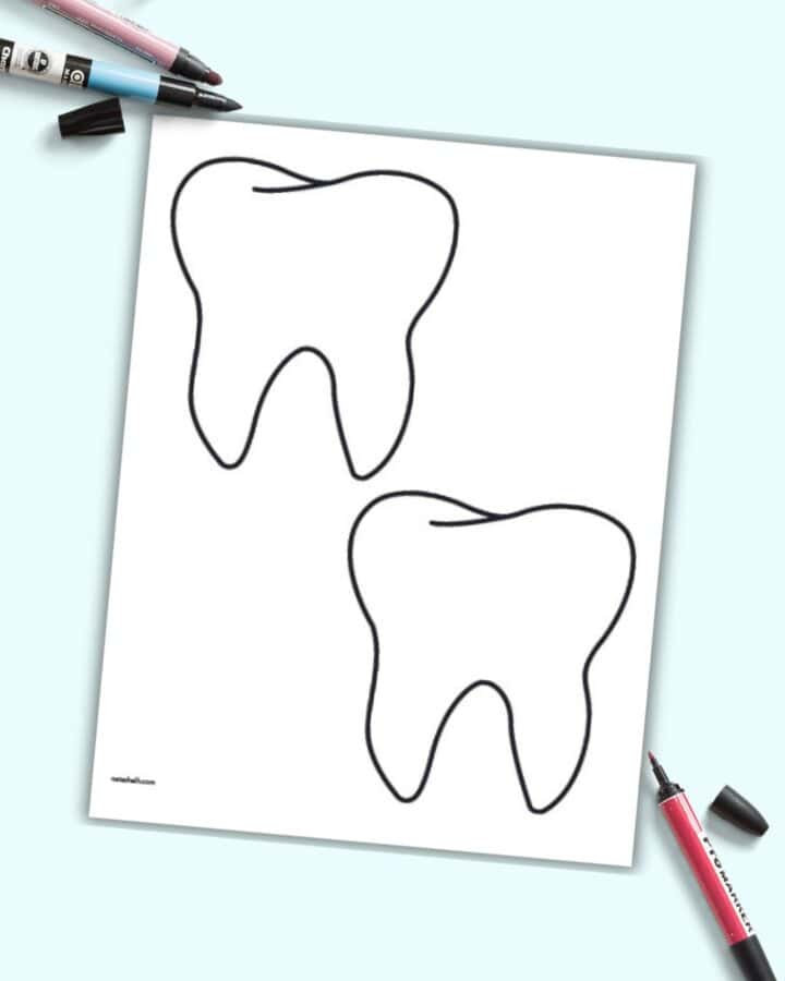 Free Printable Tooth Templates (+ writing paper!) - The Artisan Life