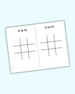 Free Printable Tic Tac Toe Board - The Artisan Life