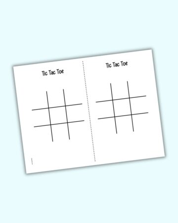 Free Printable Tic Tac Toe Board - The Artisan Life