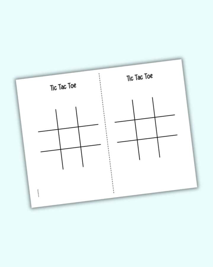 Free Printable Tic Tac Toe Board - The Artisan Life
