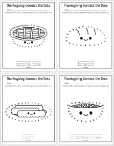 Free Thanksgiving Connect the Dots Printables - The Artisan Life