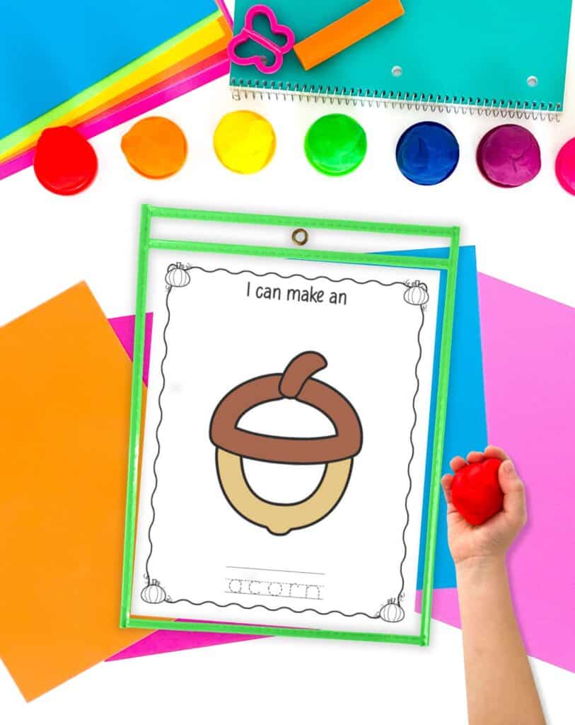 Free Printable Fall Play Dough Mats - The Artisan Life