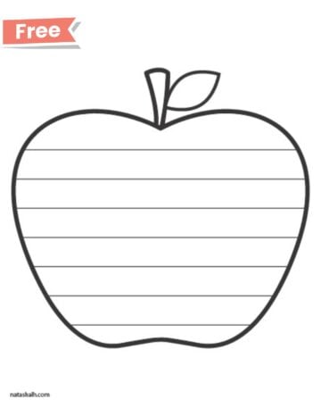 Free Printable Apple Templates - The Artisan Life