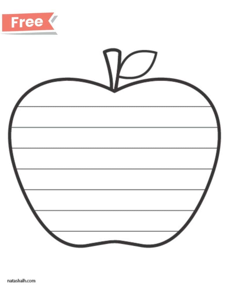 Free Printable Apple Templates - The Artisan Life