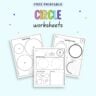 Free Printable Shape Worksheets - Circle Worksheet - The Artisan Life