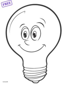 Free Printable Light Bulb Coloring Pages - The Artisan Life