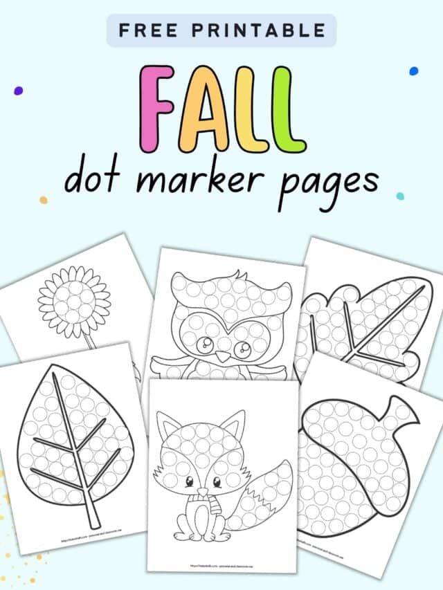 Dot Marker Pages Archives - The Artisan Life