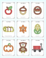 Free Printable Fall Play Dough Mats - The Artisan Life