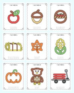 Free Printable Fall Play Dough Mats - The Artisan Life