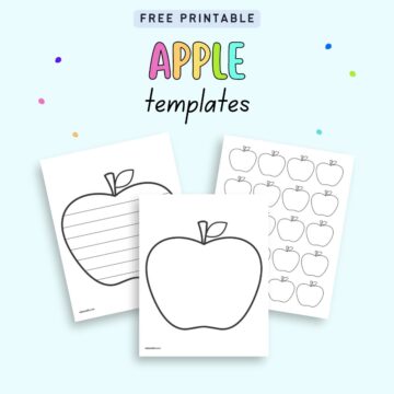 Free Printable Apple Templates - The Artisan Life