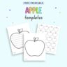 Free Printable Apple Templates - The Artisan Life
