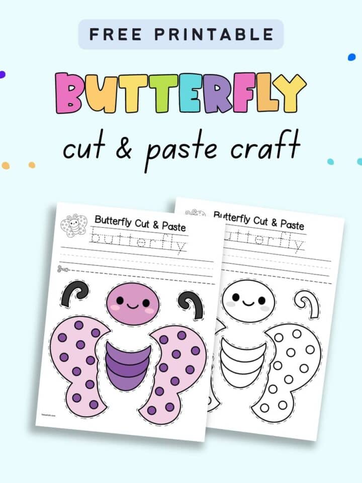 Free Printable May Cut and Paste Worksheet - The Artisan Life