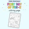 Free Printable First Day of Pre-K Coloring Page - The Artisan Life
