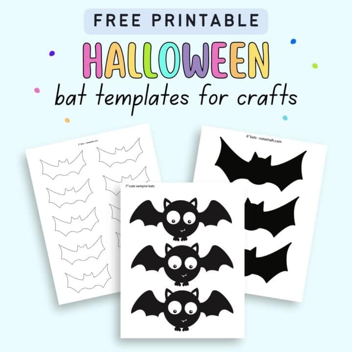 10+ Free Printable Bat Outline Templates - The Artisan Life