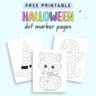 9 Free Halloween Dot Marker Printables: no-prep fun for tots ...