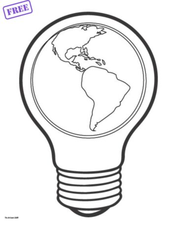 Free Printable Light Bulb Coloring Pages - The Artisan Life