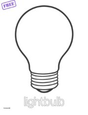 Free Printable Light Bulb Coloring Pages - The Artisan Life