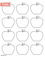 Free Printable Apple Templates - The Artisan Life