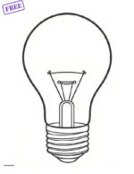 Free Printable Light Bulb Coloring Pages - The Artisan Life