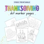 Free Thanksgiving Dot Marker Printables (to keep your child busy at the ...