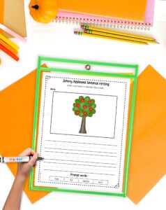 Free Johnny Appleseed Writing Prompt Worksheets - The Artisan Life