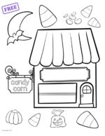 Free Printable Candy Corn Coloring Pages - The Artisan Life