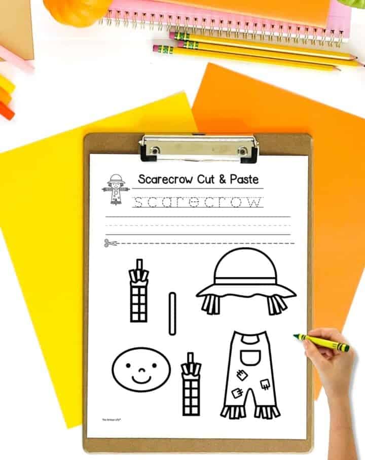 Free Printable Scarecrow Craft - The Artisan Life
