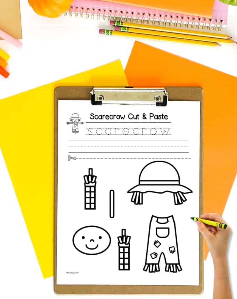 Free Printable Scarecrow Craft - The Artisan Life