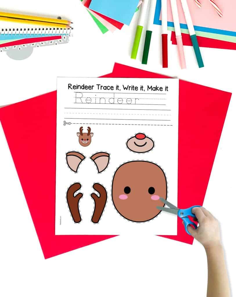 Free Printable Reindeer Craft - The Artisan Life
