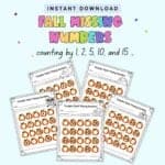 Free Printable Pumpkin Patch Missing Numbers Worksheets - The Artisan Life