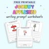 Free Johnny Appleseed Writing Prompt Worksheets - The Artisan Life