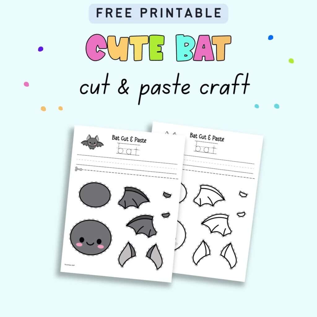 Free Printable Bat Craft Template Printable - The Artisan Life