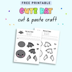 Free Printable Bat Craft Template Printable - The Artisan Life