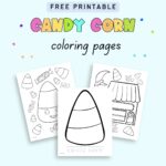 Free Printable Candy Corn Coloring Pages - The Artisan Life